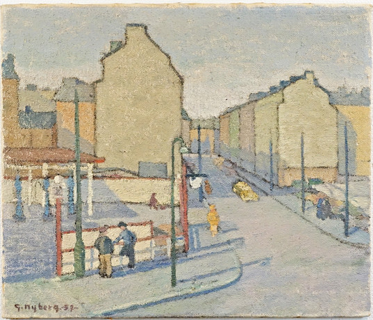 GÖSTA NYBERG (1913-1987), olja på duk, signerad G. Nyberg och daterad ...