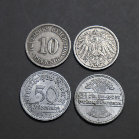 - Mixed lot of coins - approx. 200 pieces, German Empire, Weimar ...