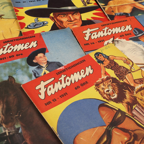 FANTOMEN, serietidning, 6 st från 1951. Leksaker - Serietidningar ...