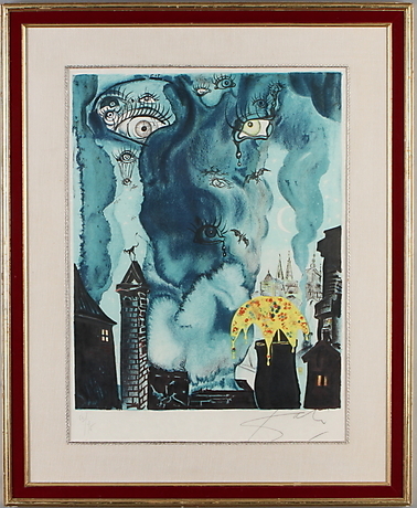 SALVADOR DALI. "The Sandman" (John Blund) Färglitografi. Signerad och ...