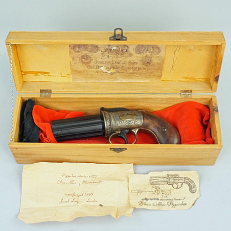REVOLVER, "PEPPERBOX", Replica of Ethan Allen Pepperbox, marked London ...