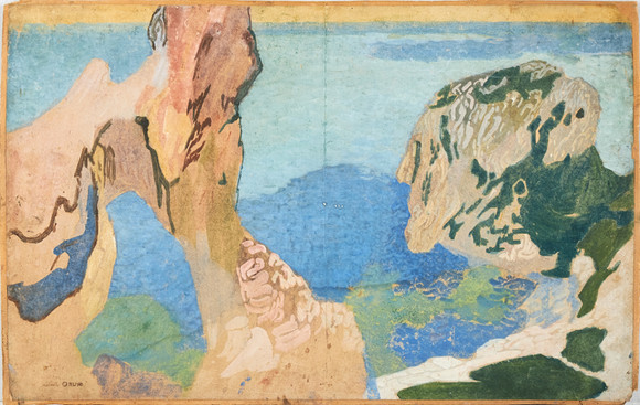 HELMER OSSLUND. Composition, signed Helmer Osslund, mixed media on ...