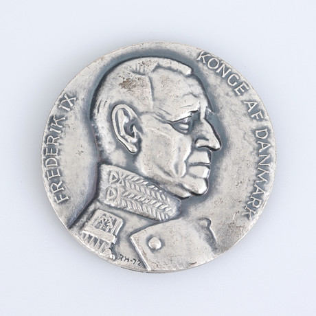 MEMORIAL MEDAL, Frederik IX King of Denmark, 1942-1972. Coins, Medals ...