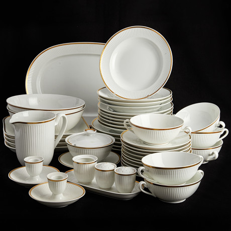 ROYAL COPENHAGEN (Denmark, 1775-) tableware, 40 pieces, porcelain ...