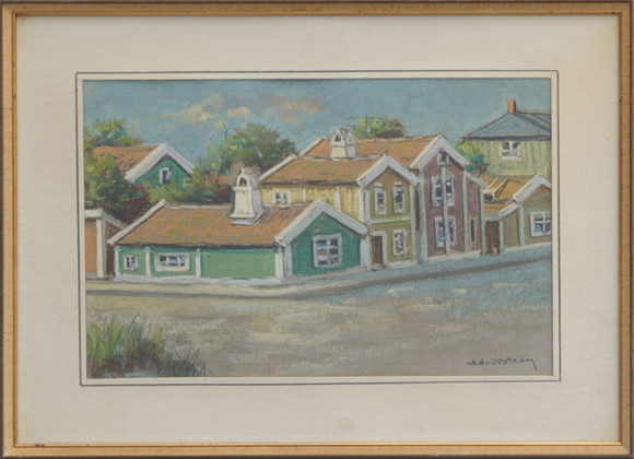 OIDENTIFIERAD KONSTNÄR. DRAWING, pastel, Kalmar motif, 1900s. Art ...