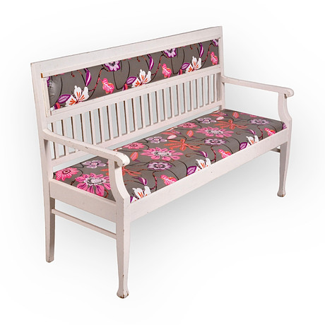 KÖKSSOFFA, vitmålad, klädsel med vaxduk. Möbler - Soffor & Sittgrupper ...