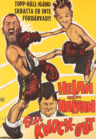 FILMAFFISCH, "Helan och Halvan slår Knock-out". Konst - Övrigt - Auctionet