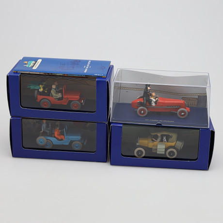 BILAR, 4 st, Tintin samlarbilar, Hergé-Moulinsart. Leksaker - Leksaker ...