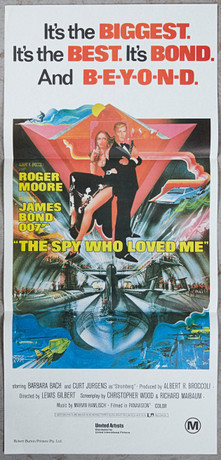 BOB PEAK. Efter. Infoga affisch, 'James Bond. Älskade spion, Premiär ...