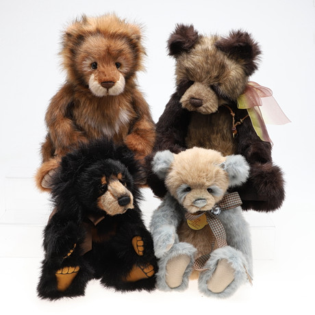 CHARLIE BEARS TEDDY BEARS INCLUDING 'ANNIVERSARY MALCOLM' & 'WILFY ...