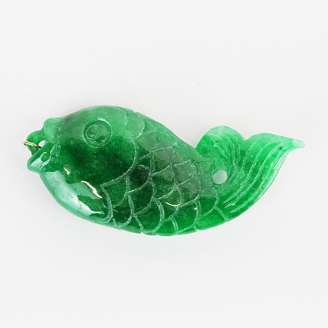 KINESISK JADE FISK HÄNGE. Asiatika - Auctionet