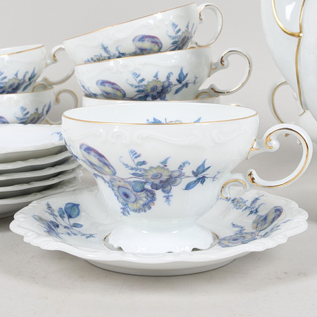 TEA SET PARTS, 15 pieces, "Pompadour", Germany. Ceramics & Porcelain ...