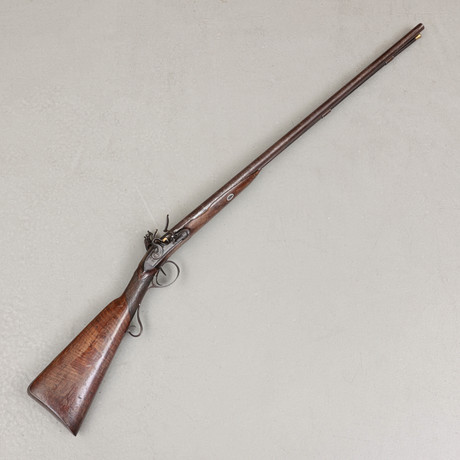 BLOCK RIFLE, double barrel, possibly Watell Clark Holborn (1790-1813 ...