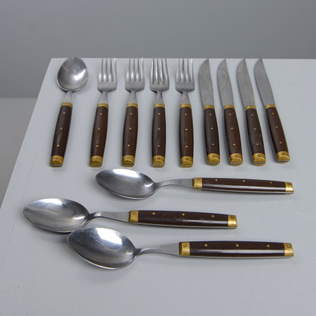 FRANSKA BESTICK, 12 delar, merparten Melron. Silver & Metall - Övriga ...