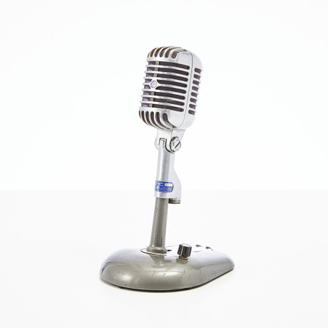 Table Stand MICROPHONE, 1950s, Model 55S "Small Unidyne" (1951), Shure ...