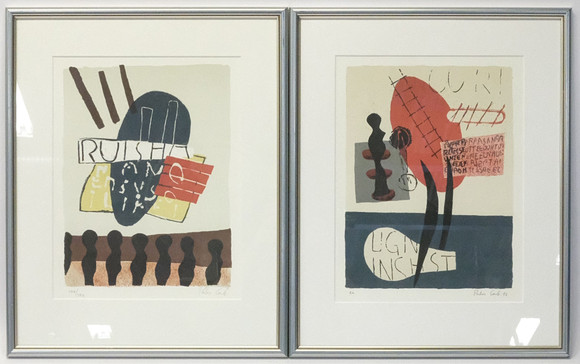 PONTUS CARLE. TWO LITHOGRAPHS. Art - Engravings & Prints - Auctionet