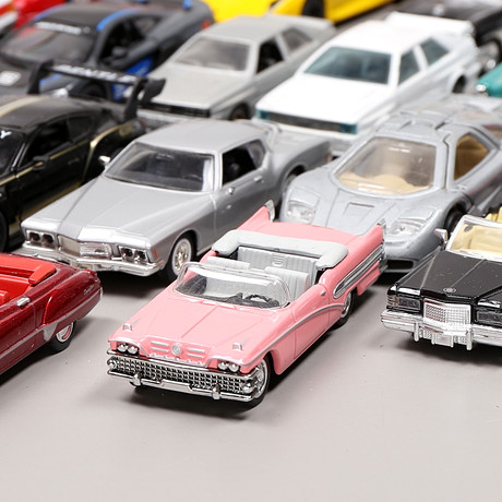 LEKSAKSBILAR, ca 50 st, blandade bilmärken, 1900/2000-tal. Leksaker ...
