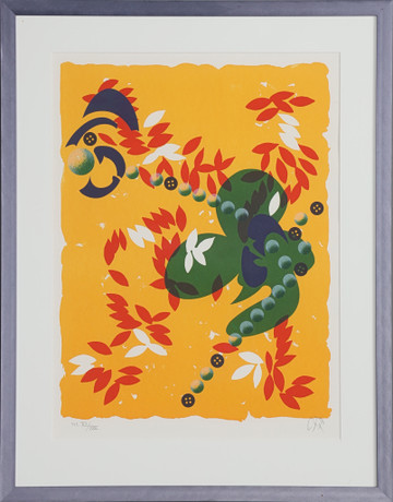 CARL FREDRIK REUTERSWÄRD. Komposition, färglitografi. Konst - Grafik ...