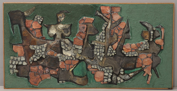 ALEXANDER HALÁSZ-SZABÓ. Mixed media/stone mosaic, signed. Art - Other ...