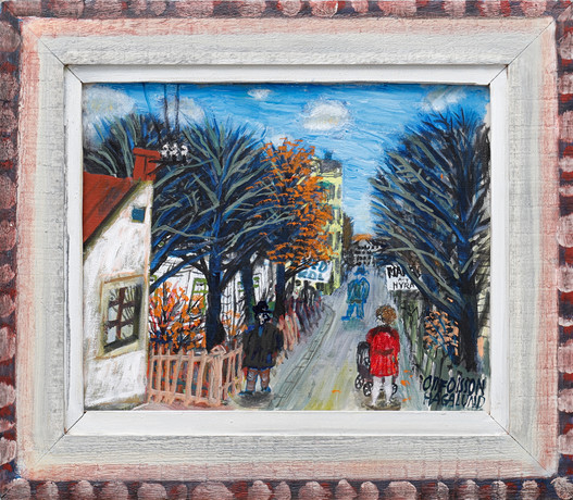 OLLE OLSSON HAGALUND. MÖTE I HAGALUND. Konst - Måleri - Auctionet