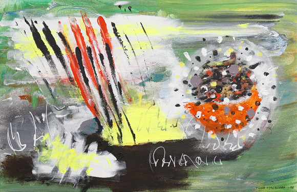 TURE SJÖLANDER. KOMPOSITION. Konst - Måleri - Auctionet