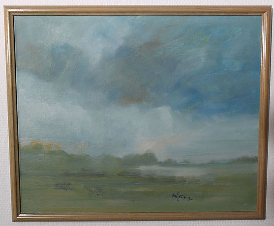 BO ERICSON. Olja på pannå, "Haväng", signerad. Konst - Måleri - Auctionet