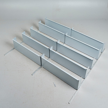 DIETER RAMS. Ten-part shelf / wall shelf, model '606', steel, designed ...
