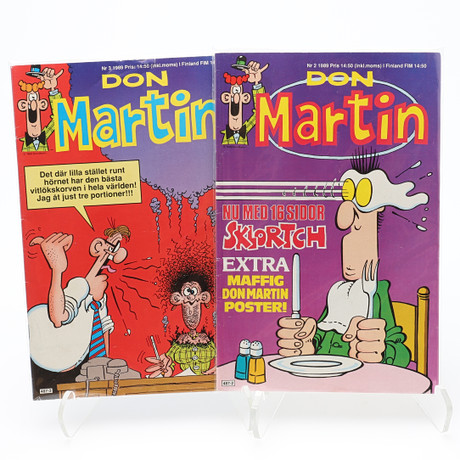 SERIETIDNINGAR. DON MARTIN KOMPLETT 1989, 1990 OCH 1991 - ALLT SOM ...