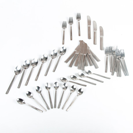 BO BONFILS. För Georg Jensen. Bestick 42 delar. Silver & Metall ...