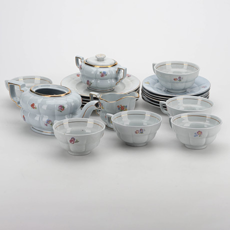 ARTHUR PERCY. TEA SET, 20 pieces, "Grand", Gefle, flintware, 20th ...