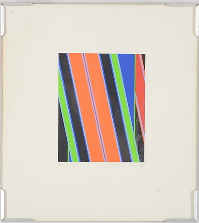 PETER FREUDENTHAL. Färgserigrafi. Konst - Grafik - Auctionet