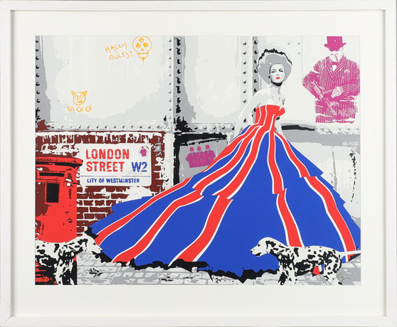 RICHARD RYAN. "London Street", silkscreen, signerad, numrerad 11/30 ...