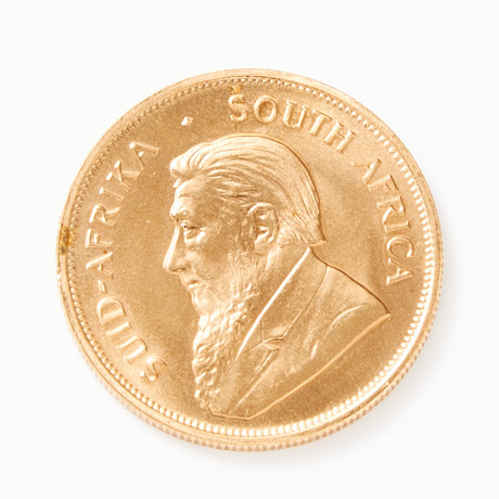 COIN, 21.6k gold, Krugerrand, Suid-Afrika/South Africa, 1978, engraver ...