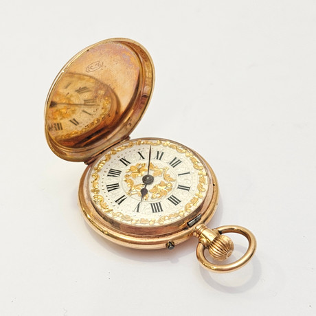 DUBOIS TO GENEVE. REMONTOIR POCKET WATCH OF THE XIX CENTURY OF LADY IN ...