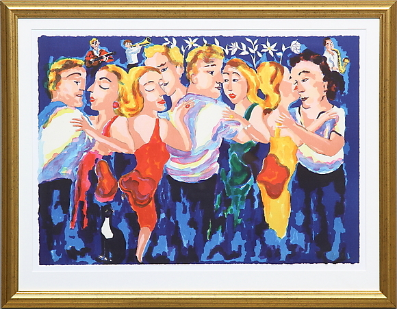 GUNILLA MANN. Color lithograph, signed and numbered 243/290. Art ...