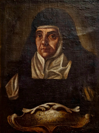 ESCUELA ESPAÑOLA SIGLOS XVII-XVIII. "JOSEFA DE SANTA INÉS". OIL ON ...