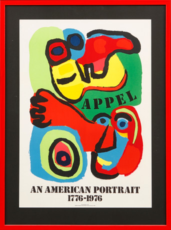 KAREL APPEL. "An American Portrait 1776-1976", färglitografi, utgiven ...