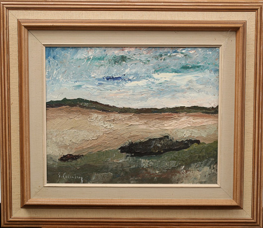 ERIC CEDERBERG. Oil on Board, "Landskap Brunnby", signed E Cederberg ...