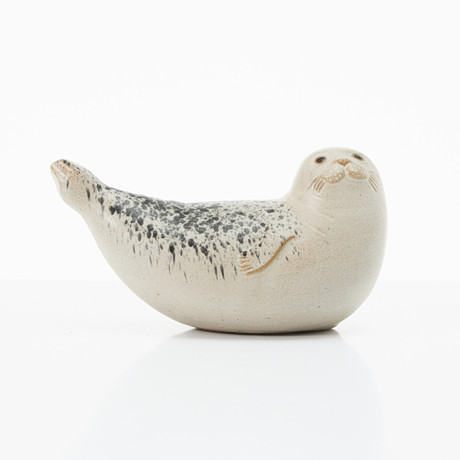 LISA LARSON. Seal, stoneware figurine, stamped, Lisa Larson, Jie ...