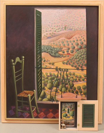 BRITA NORDENBERG. Olja på duk, signerad. Konst - Måleri - Auctionet