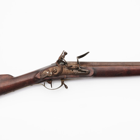 FLINTLOCK RIFLE, Swedish, repair model early 1800s, bayonet included ...