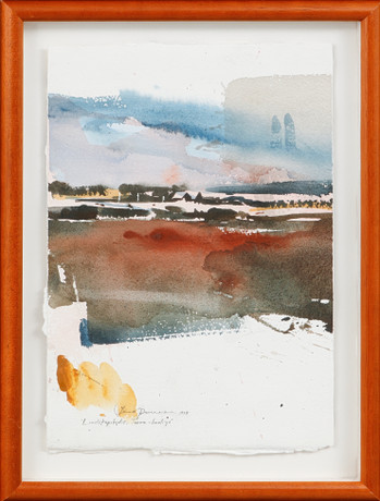 LARS A PERSSON. Landskapsstudie, akvarell, signerad och daterad 1997 ...