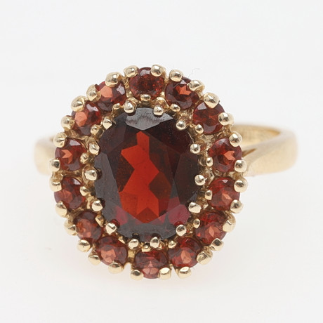 RING, 10k guld & granater, Ben Moss Jewellers, Canada. Smycken ...