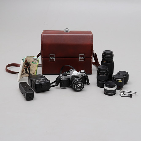 CANON, camera AE-1 with extra lens, Japan, 1980s. Photo, Cameras ...