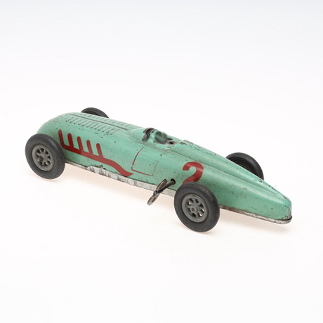 JEP, racing car, Bugatti, sheet metal, with clockwork, 1930s/1940s ...