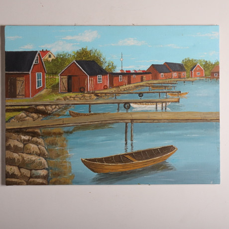 TORSTEN OLSSON. Attributed to. OIL ON CANVAS unsigned. Art - Paintings ...