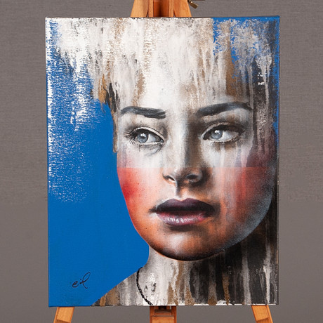 EMIL OLSSON. Akryl på duk, "Living on a dream", signerad. Konst ...