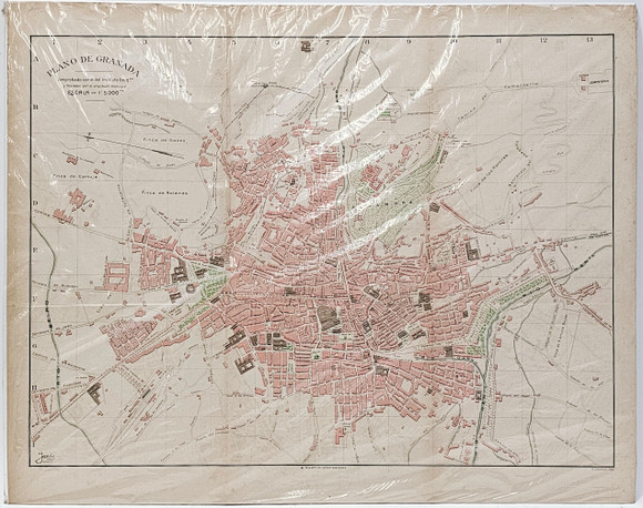 MAP OF GRANADA ON PAPER. Art - Other - Auctionet
