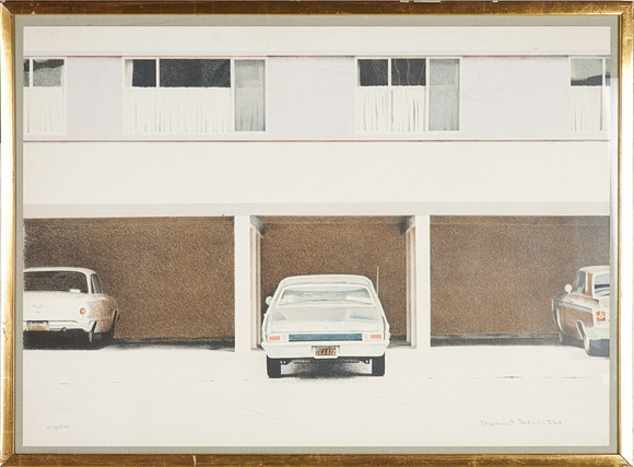 ROBERT BECHTLE (USA syntynyt 1932): "68' Nova", värillinen litografia ...