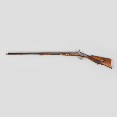 BLOCK RIFLE, barrel marked "Rubans d'acier", middle Europe, 19th ...